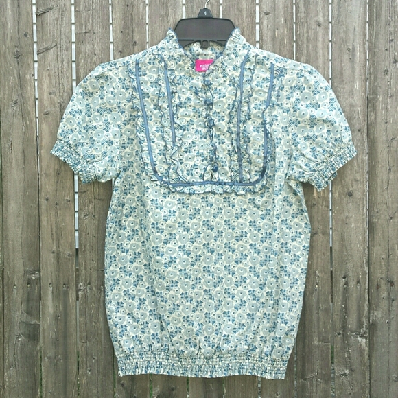 Personal Identity | Tops | Personal Identity Womens Teal Blue White ...